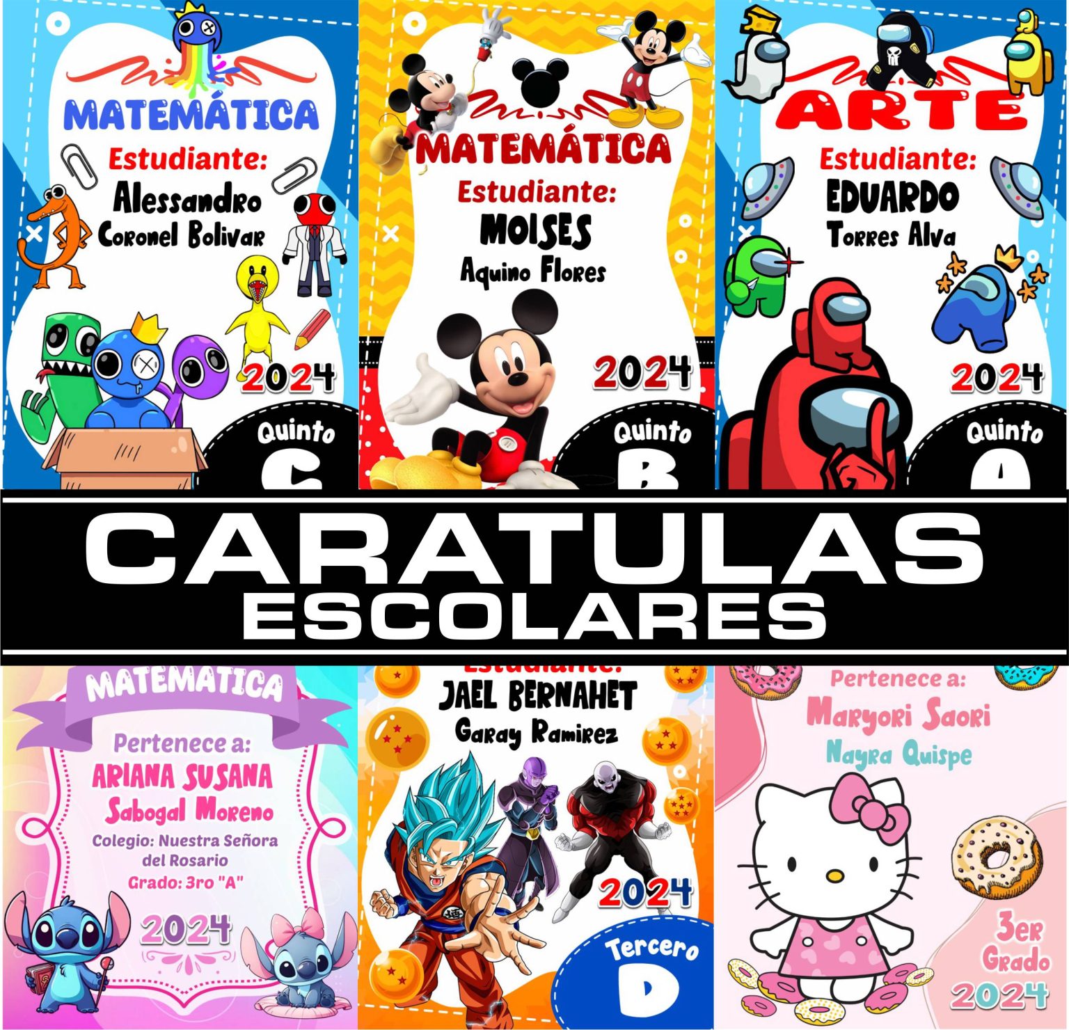 Caratulas Editables - Robnei