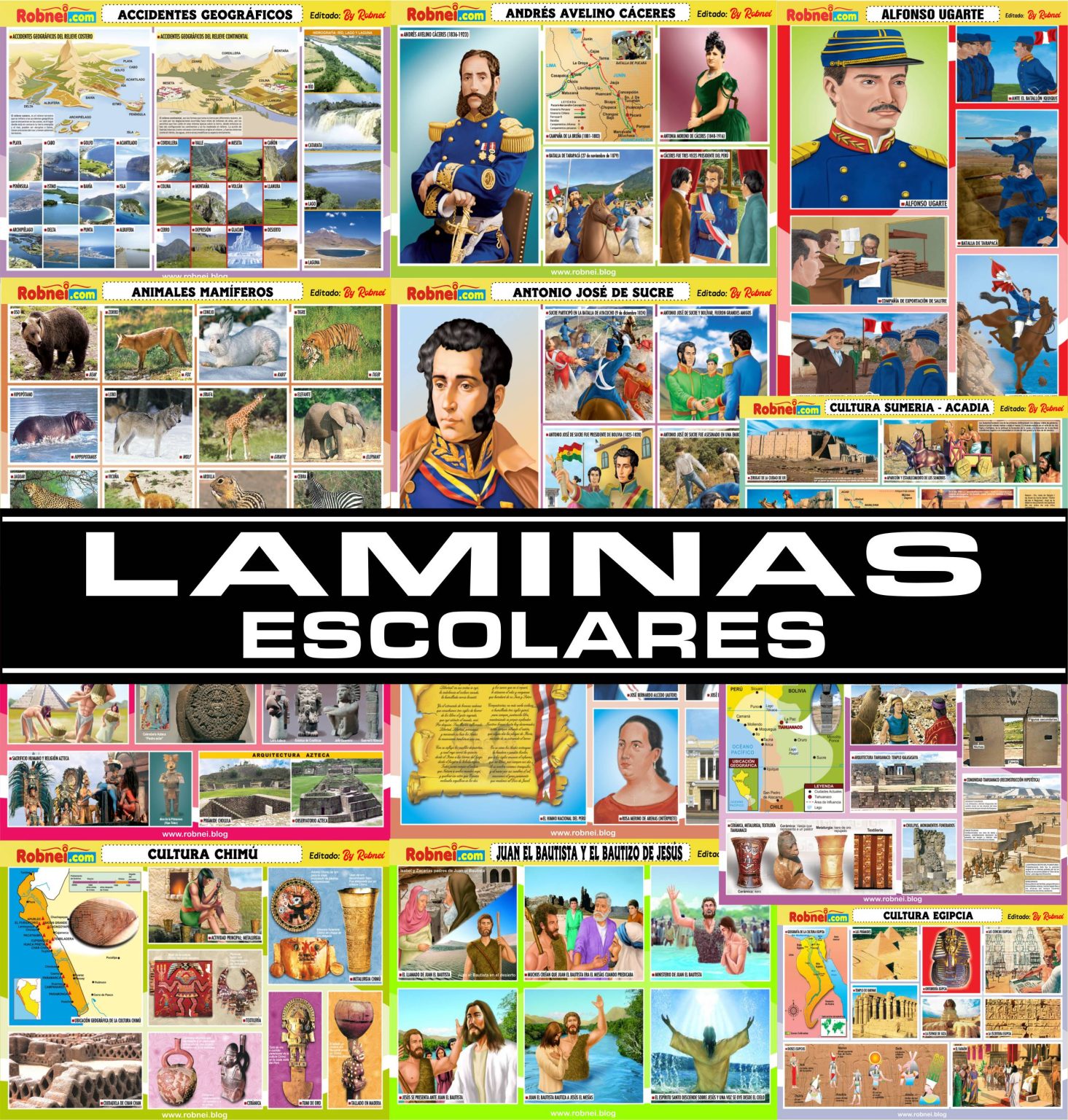 Laminas Escolares - Robnei